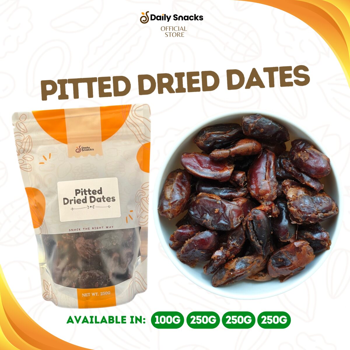 Pitted Dried Dates – Daily Snacks
